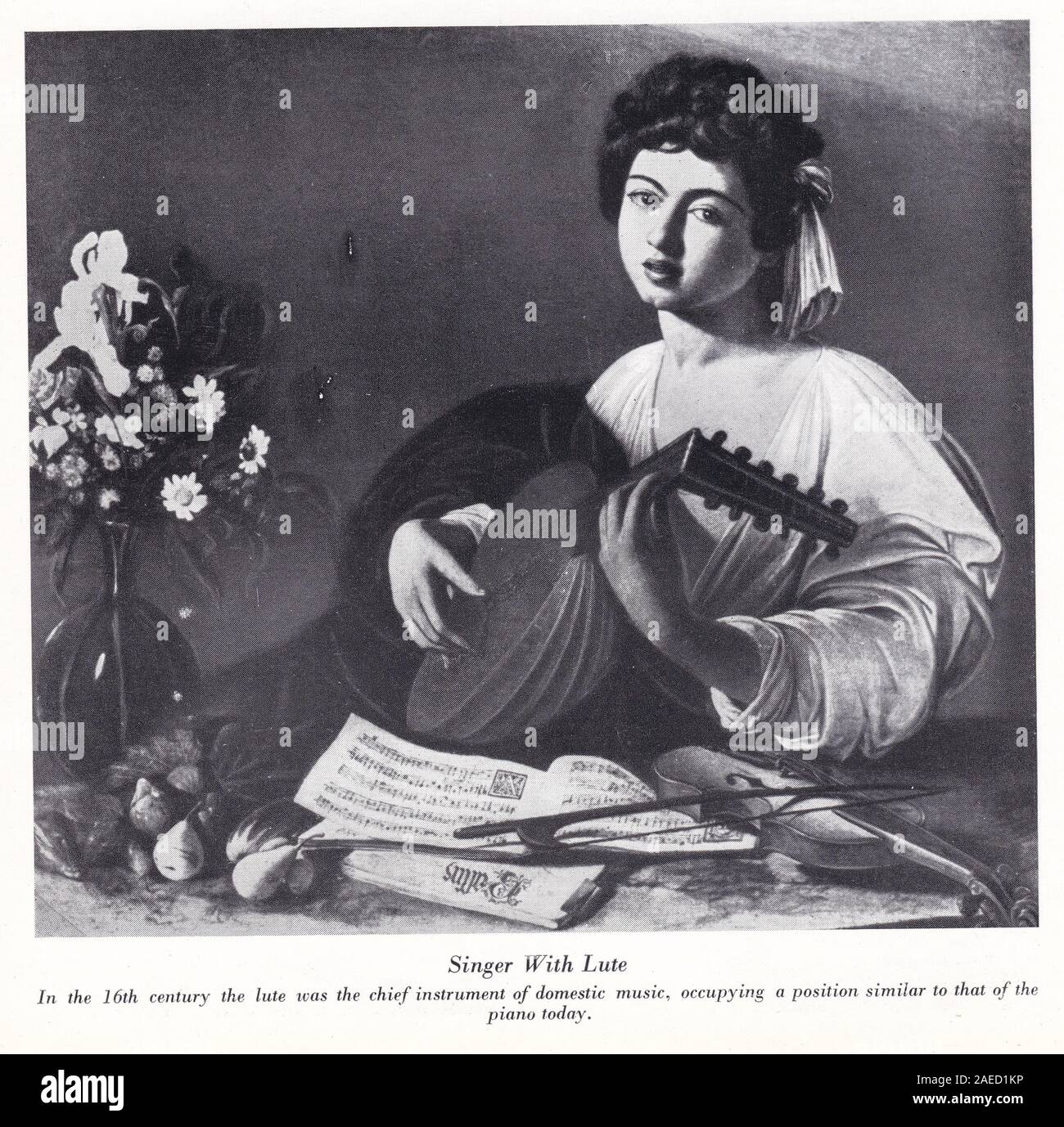 'Singer with Lute' / 'The Lute Player' by Caravaggio - A 16th century ...