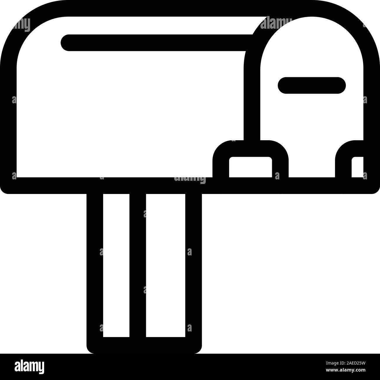 Black postman postbox uk Stock Vector Images - Alamy