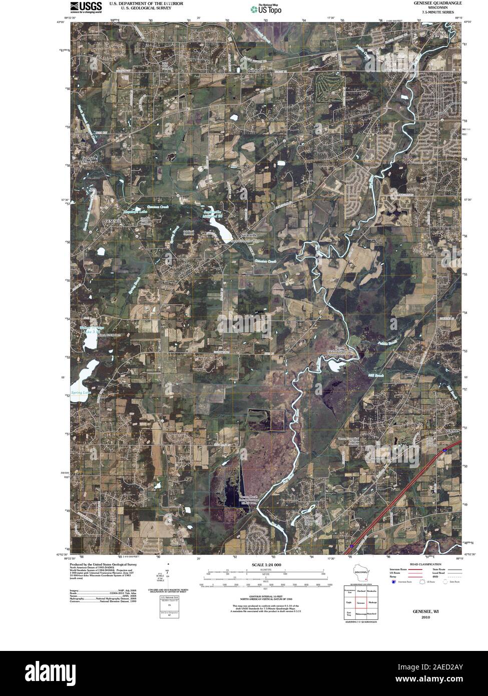 Map of genesee Cut Out Stock Images & Pictures - Alamy