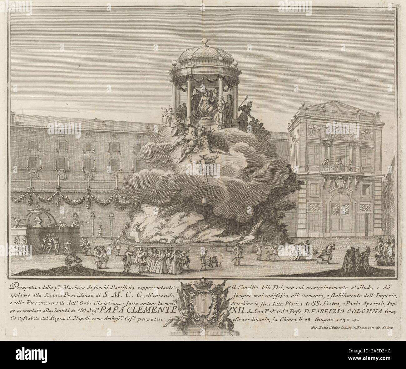 An engraving by Giovanni Battista Sintes after Nicola Michetti from ...