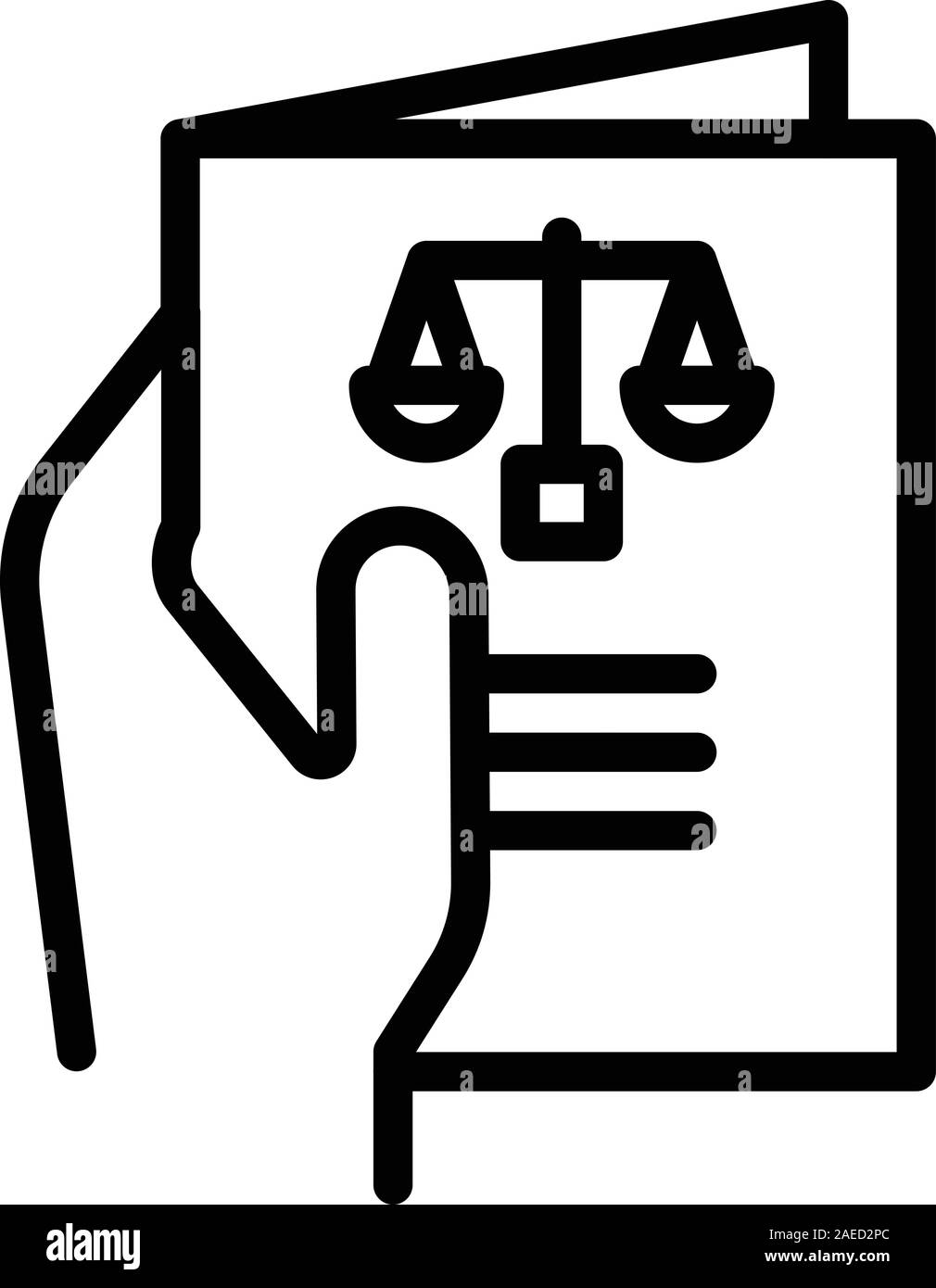 Justice brochure icon, outline style Stock Vector Image & Art - Alamy