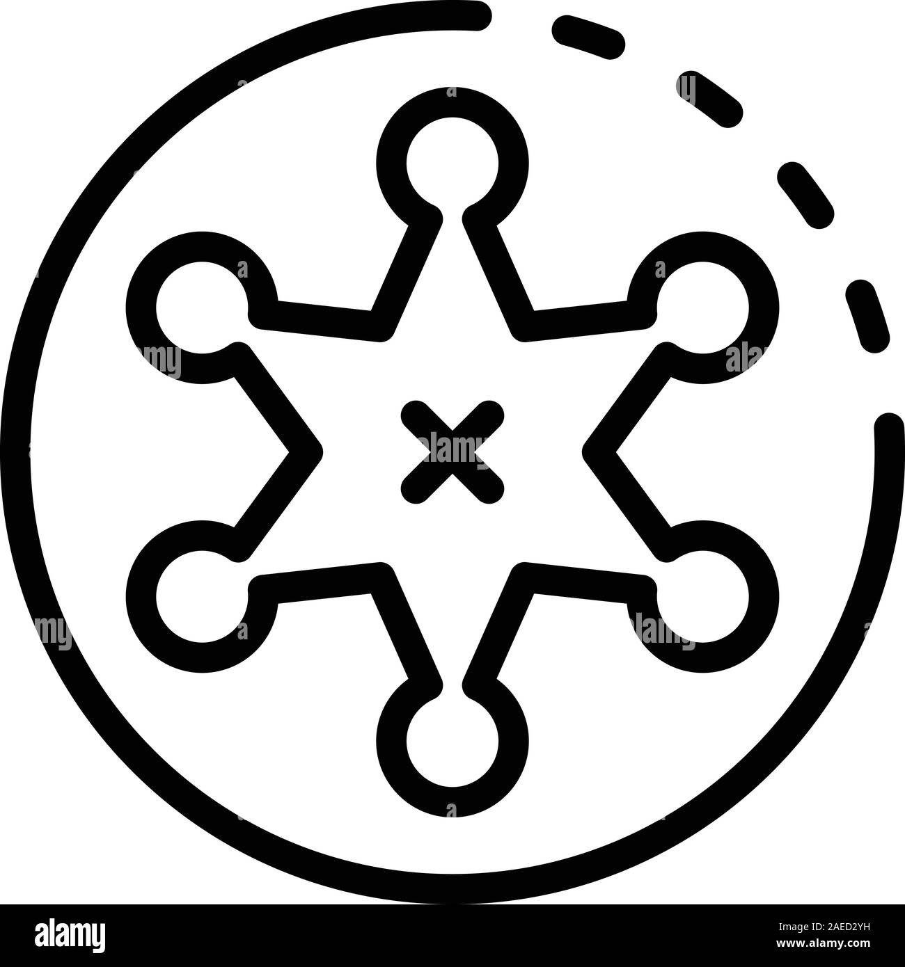 Justice star icon, outline style Stock Vector Image & Art - Alamy