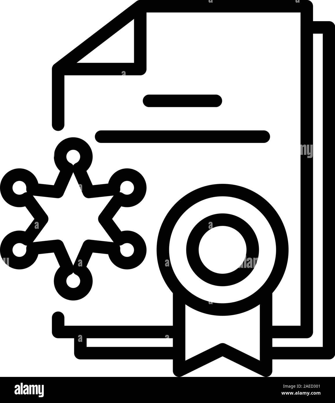 Legal papers icon, outline style Stock Vector Image & Art - Alamy