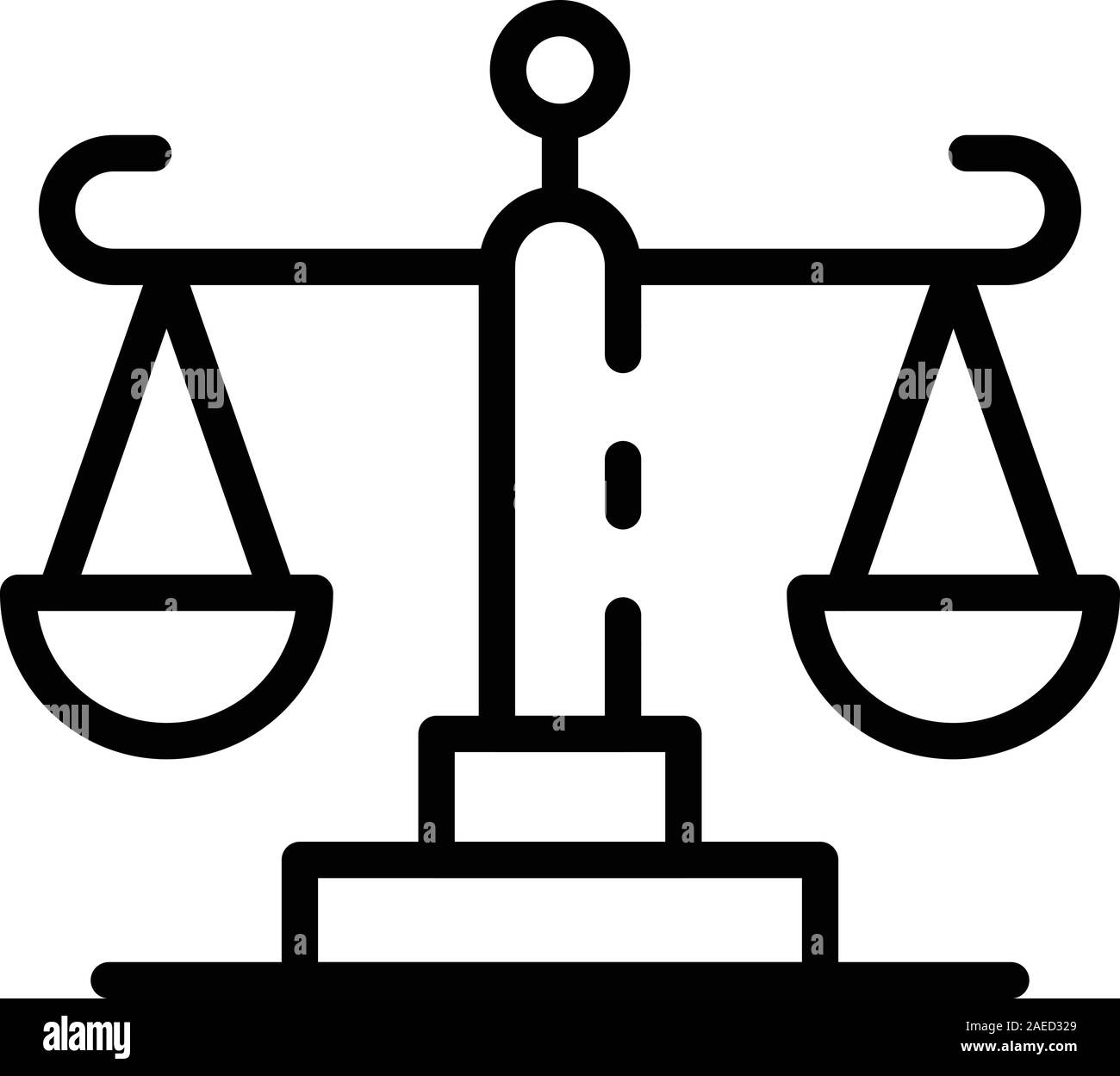 Court justice balance icon, outline style Stock Vector Image & Art - Alamy