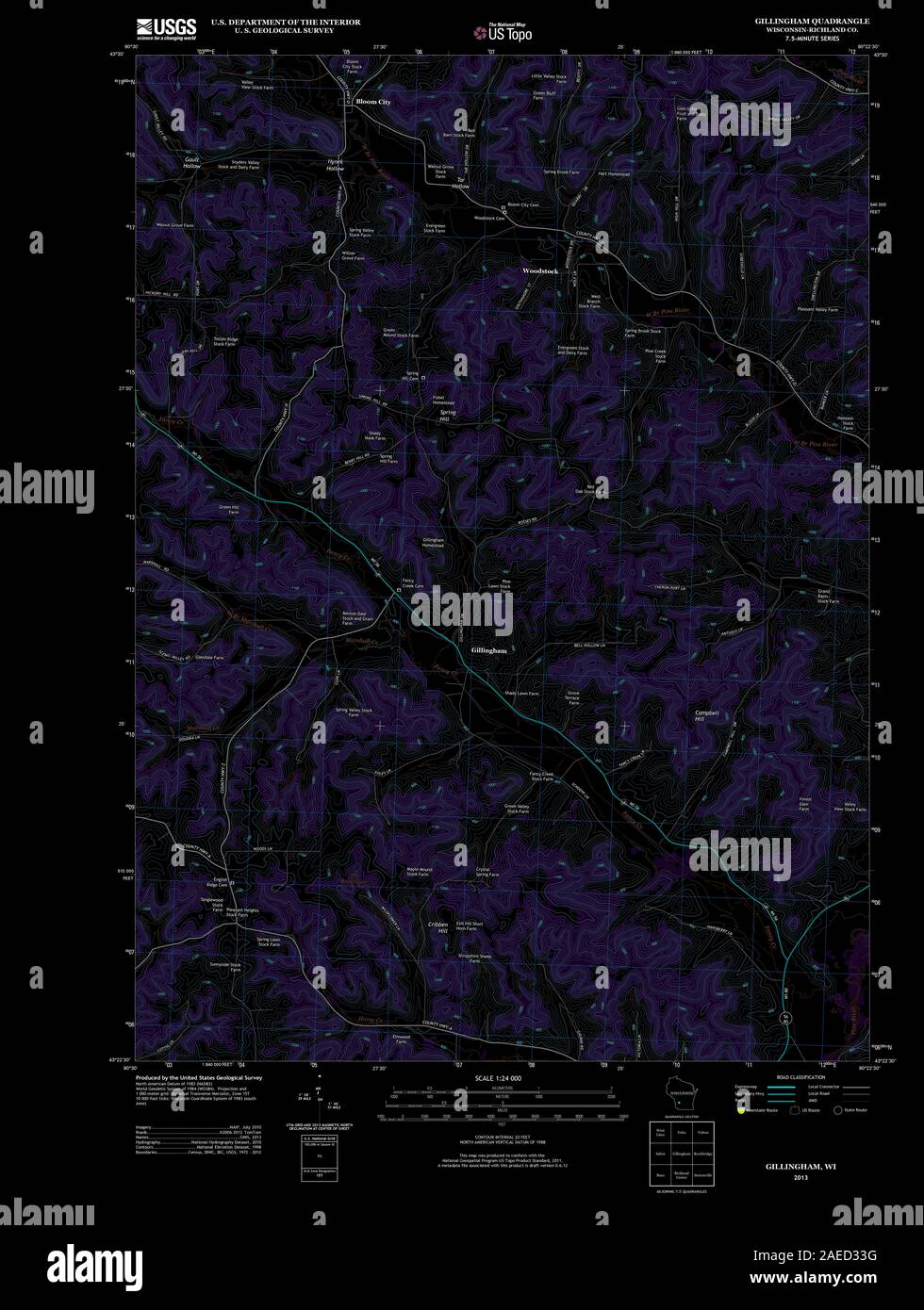 WI Gillingham 20130612 TM Inverted Restoration Stock Photo - Alamy