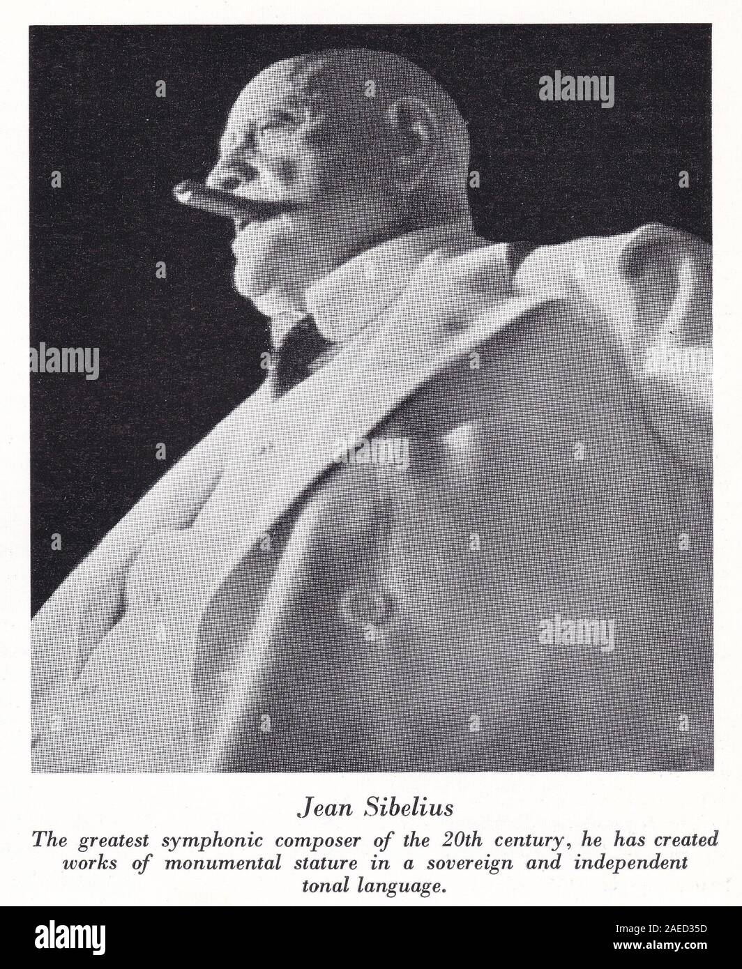 Jean Sibelius - Famous Composer of the 20th Century Stock Photo - Alamy