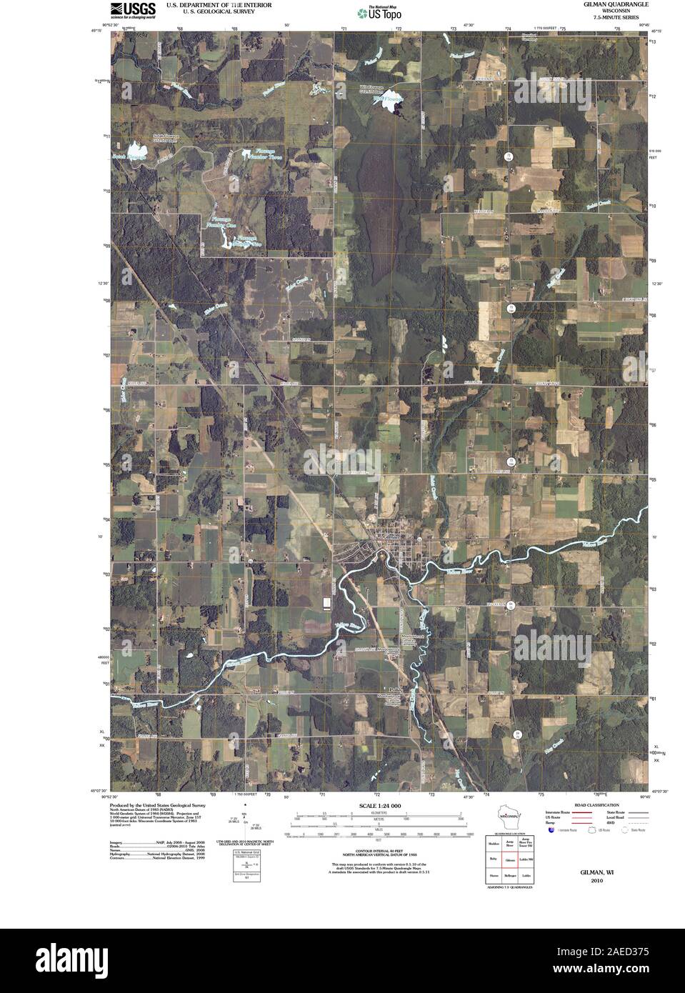 Map of gilman Cut Out Stock Images & Pictures - Alamy