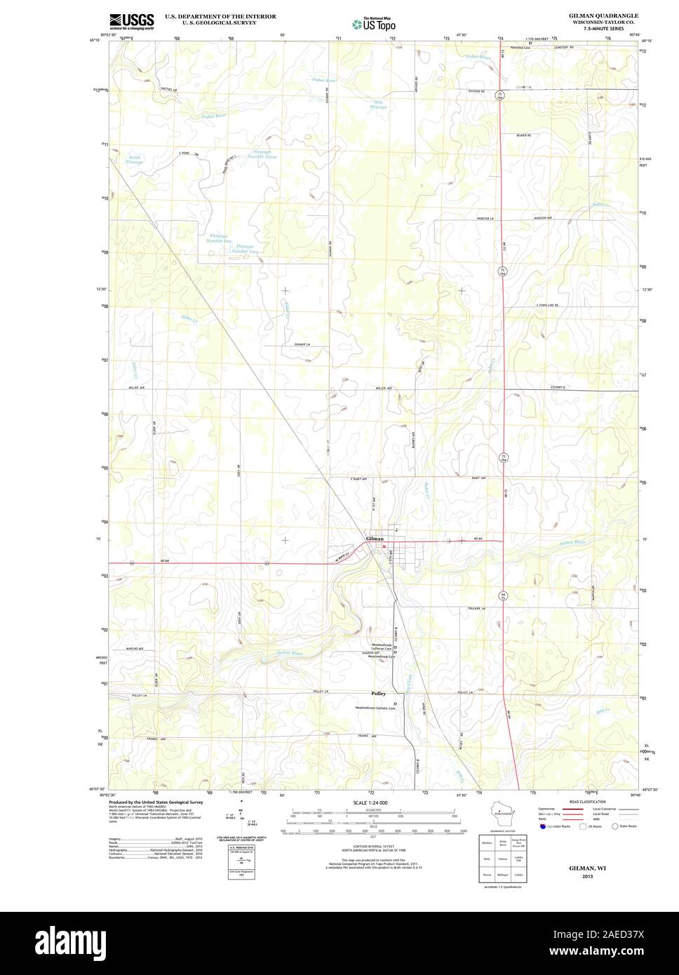 Map of gilman Cut Out Stock Images & Pictures - Alamy