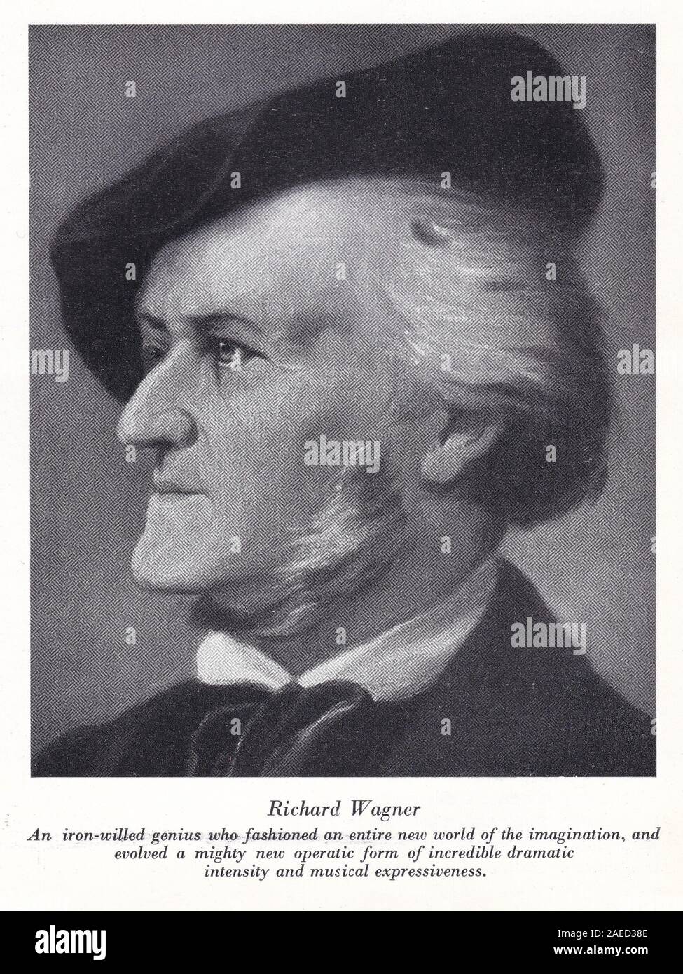 Richard wagner 1813 1883 german composer and conductor hi-res stock ...