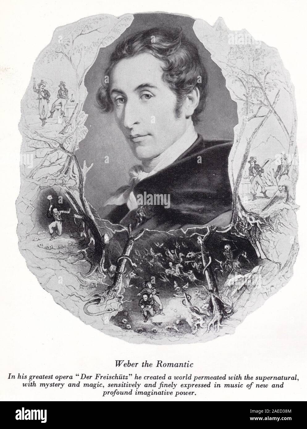 'Weber the Romantic' - Famous German Composer Stock Photo - Alamy
