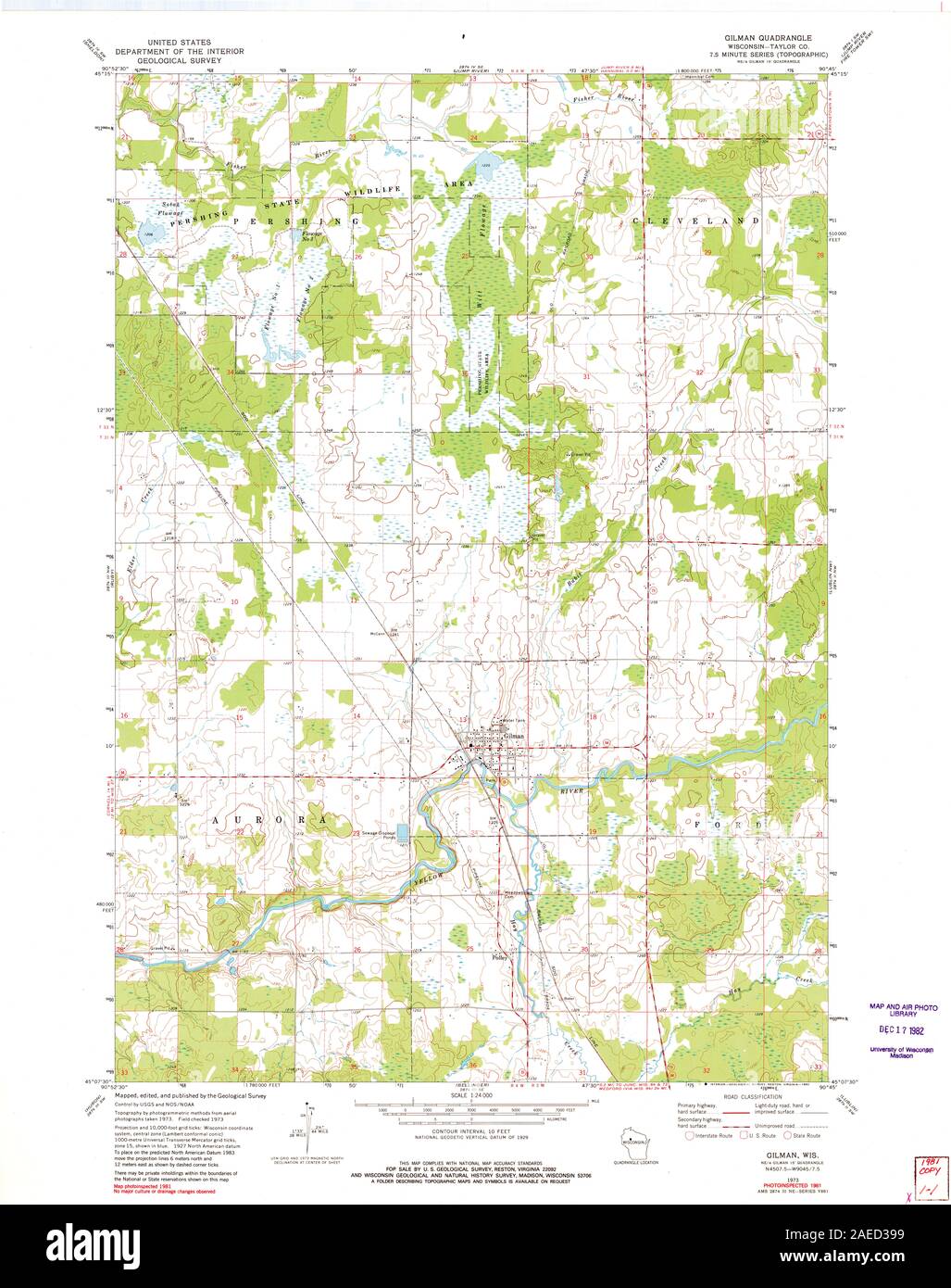 Map of gilman Cut Out Stock Images & Pictures - Alamy