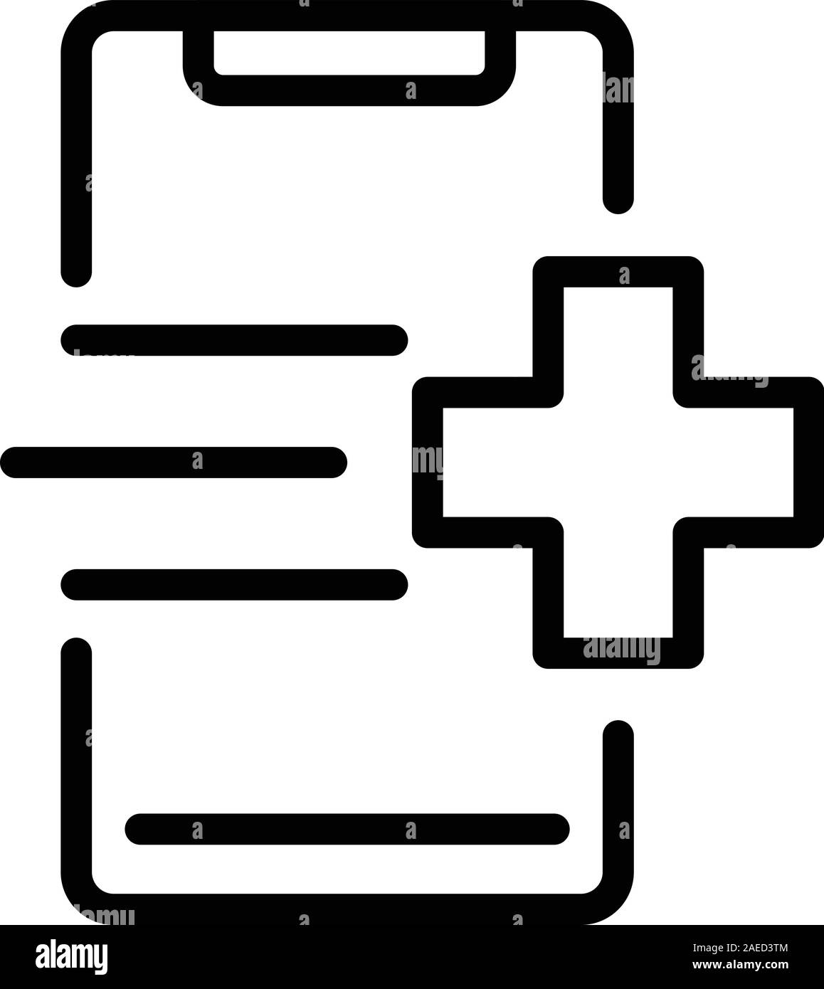 Medical card icon, outline style Stock Vector Image & Art - Alamy