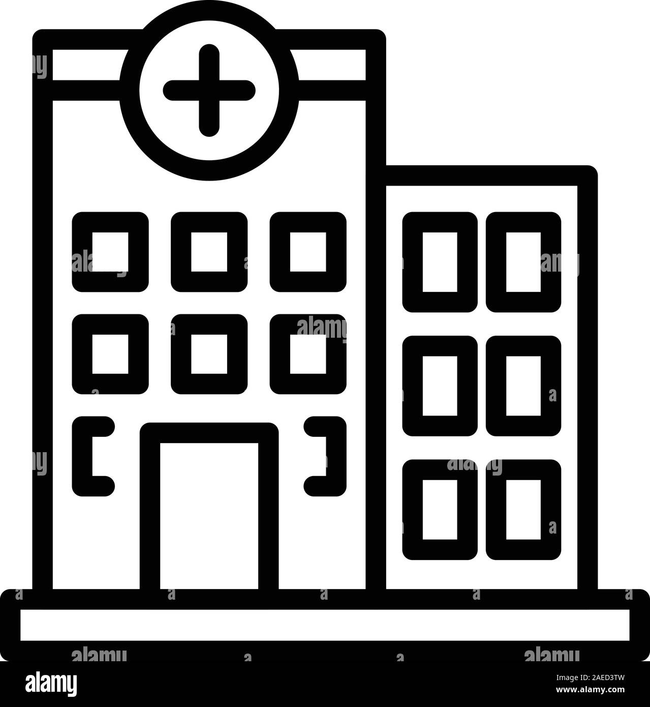 Hospital building icon, outline style Stock Vector Image & Art - Alamy