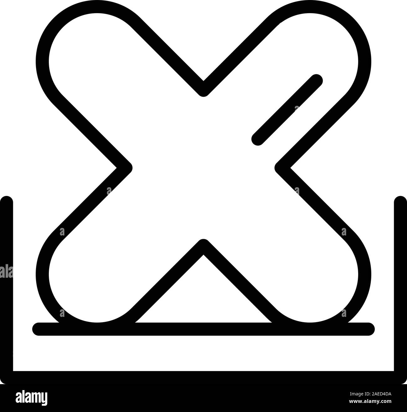 Reject sign icon, outline style Stock Vector Image & Art - Alamy