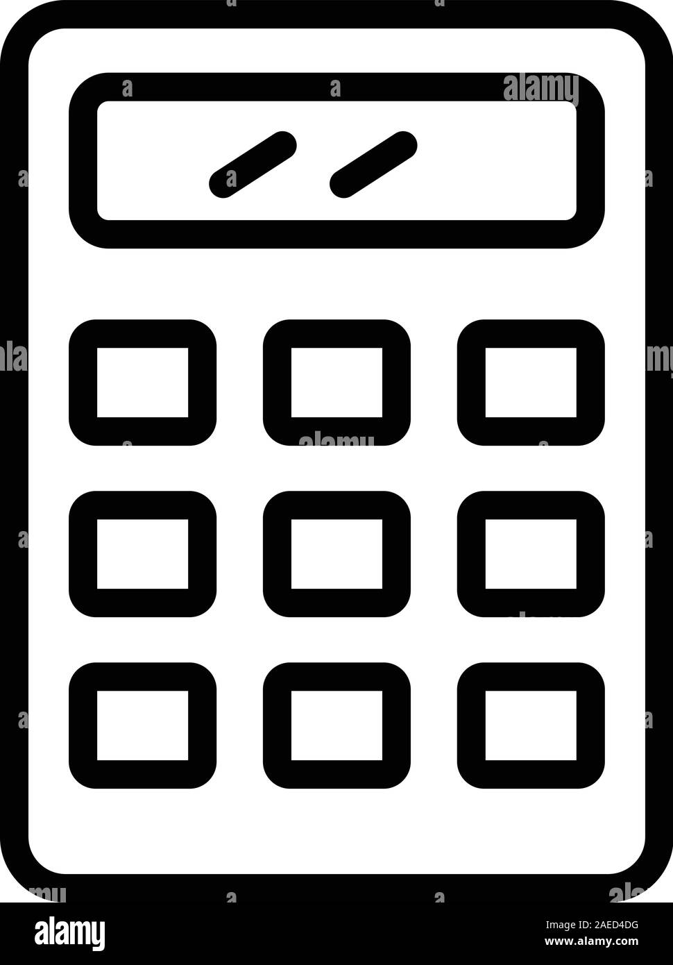 Calculator icon, outline style Stock Vector Image & Art - Alamy