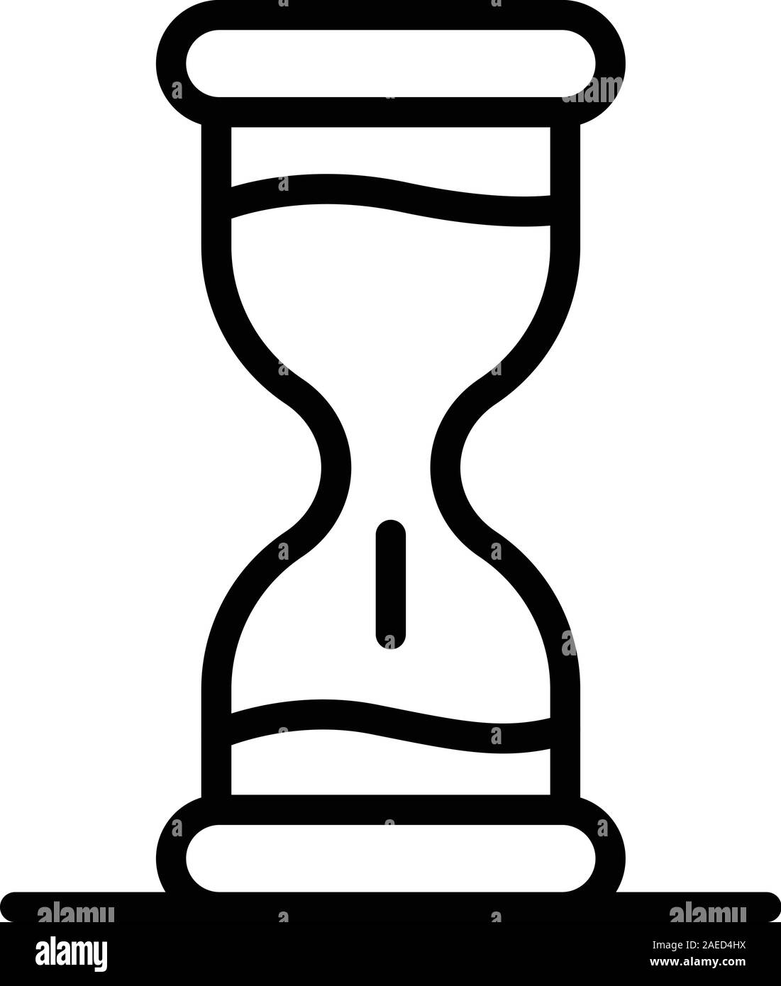Hourglass icon, outline style Stock Vector Image & Art - Alamy