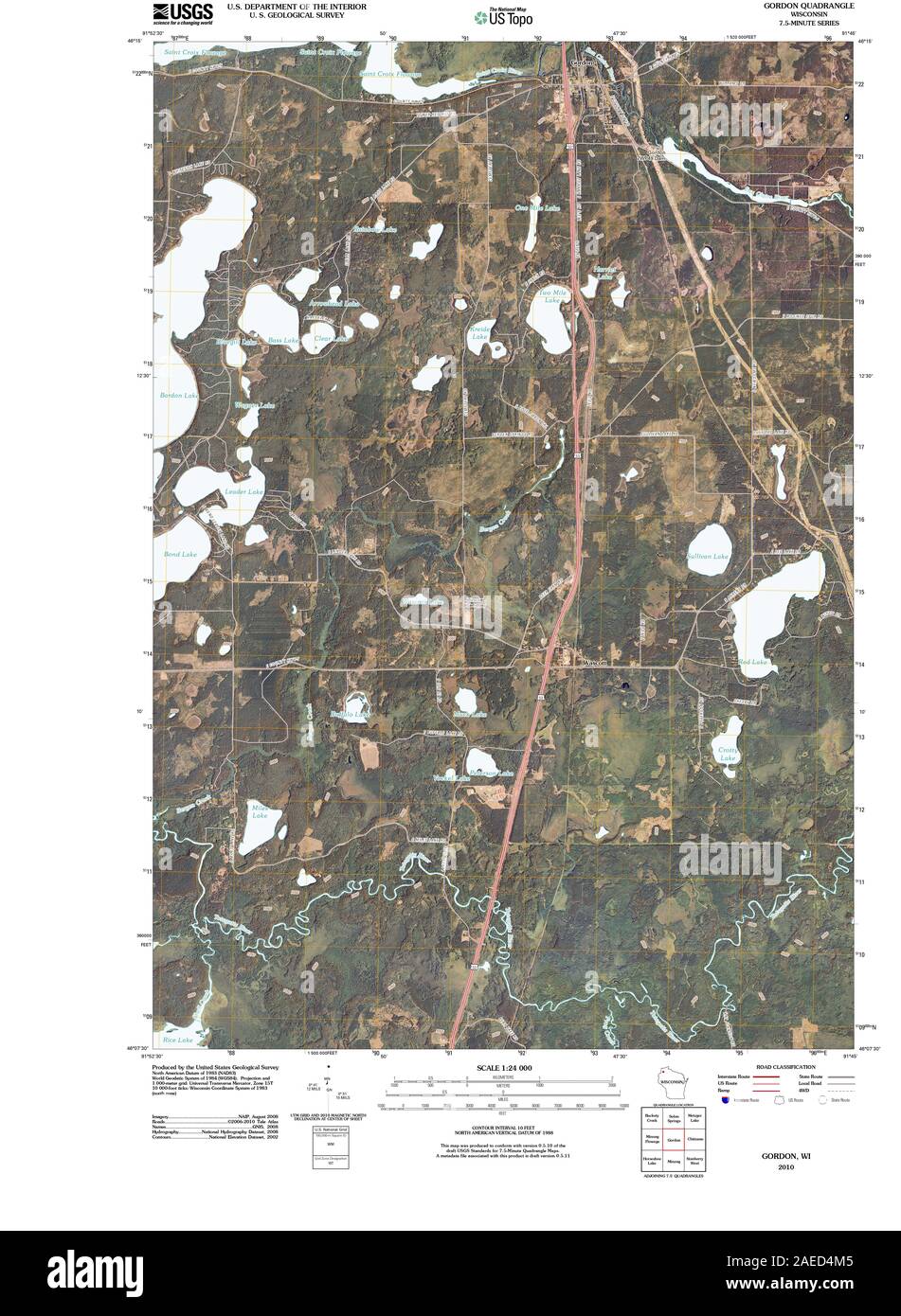 Gordon map Cut Out Stock Images & Pictures - Alamy