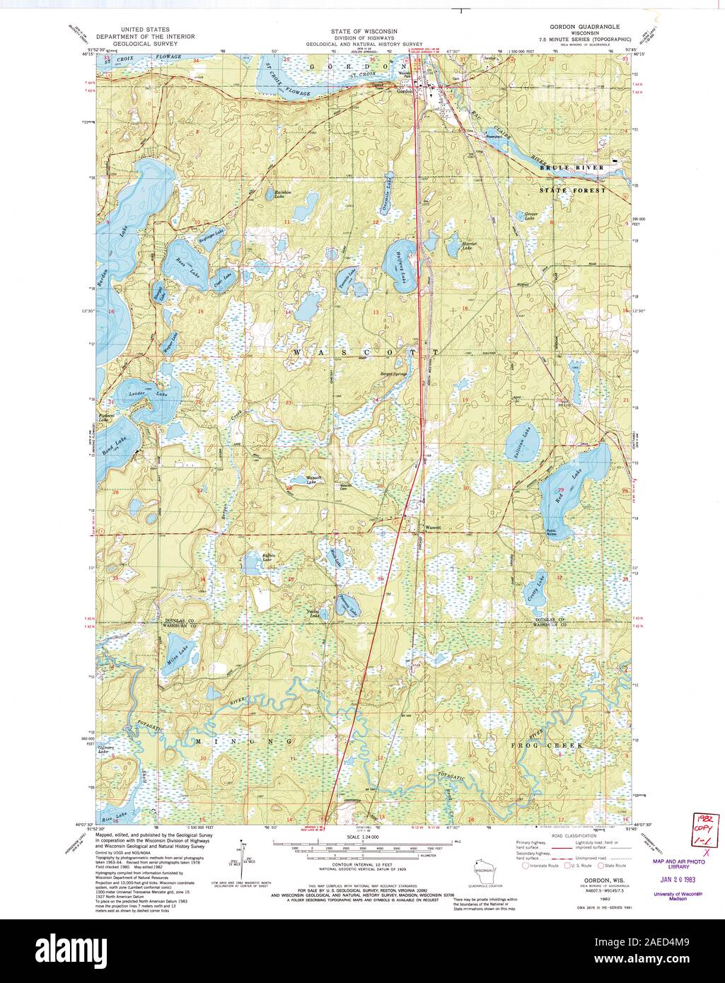 WI Gordon 500505 1982 24000 Restoration Stock Photo - Alamy