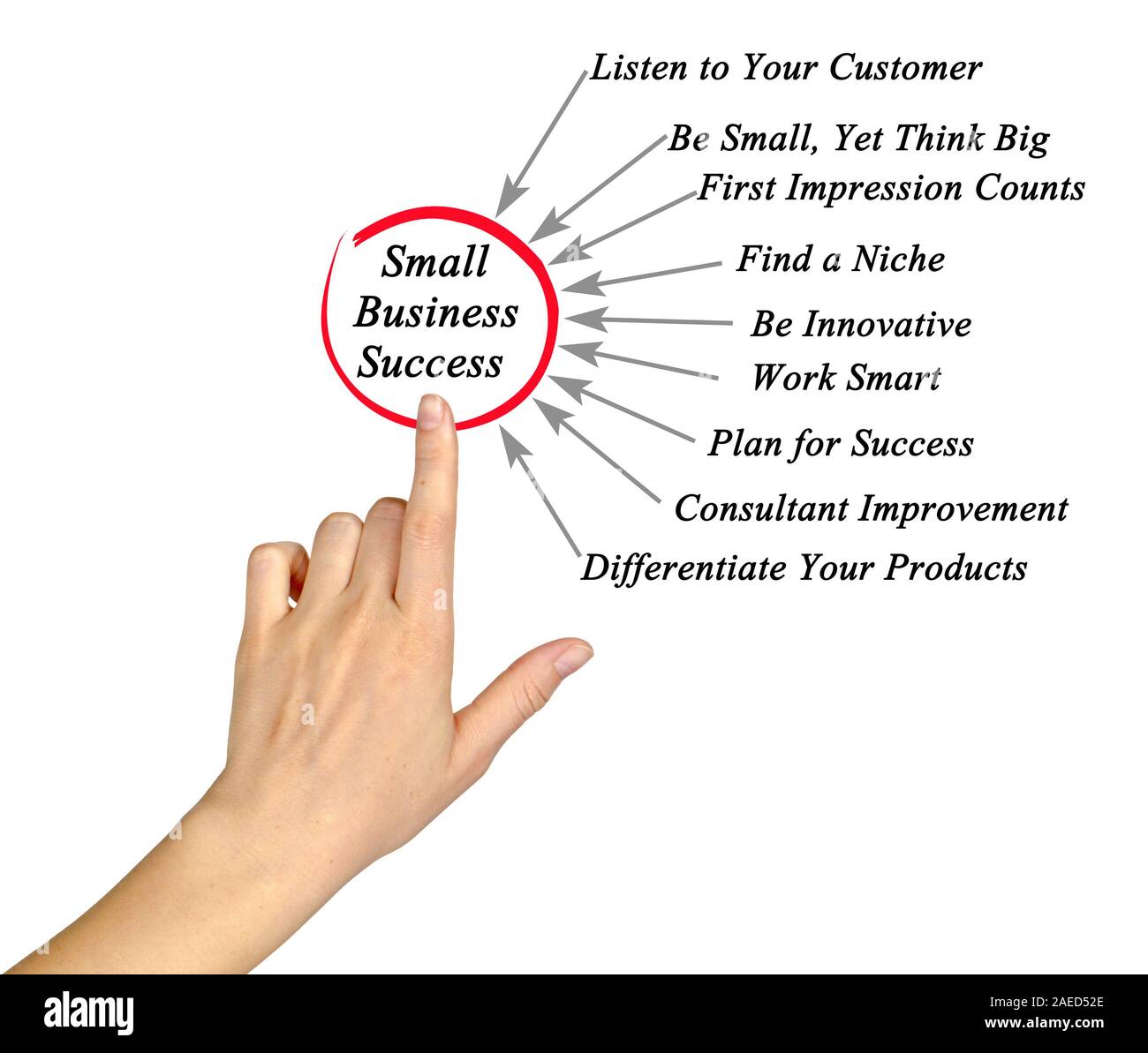 Diagram of Small Business Success Stock Photo - Alamy