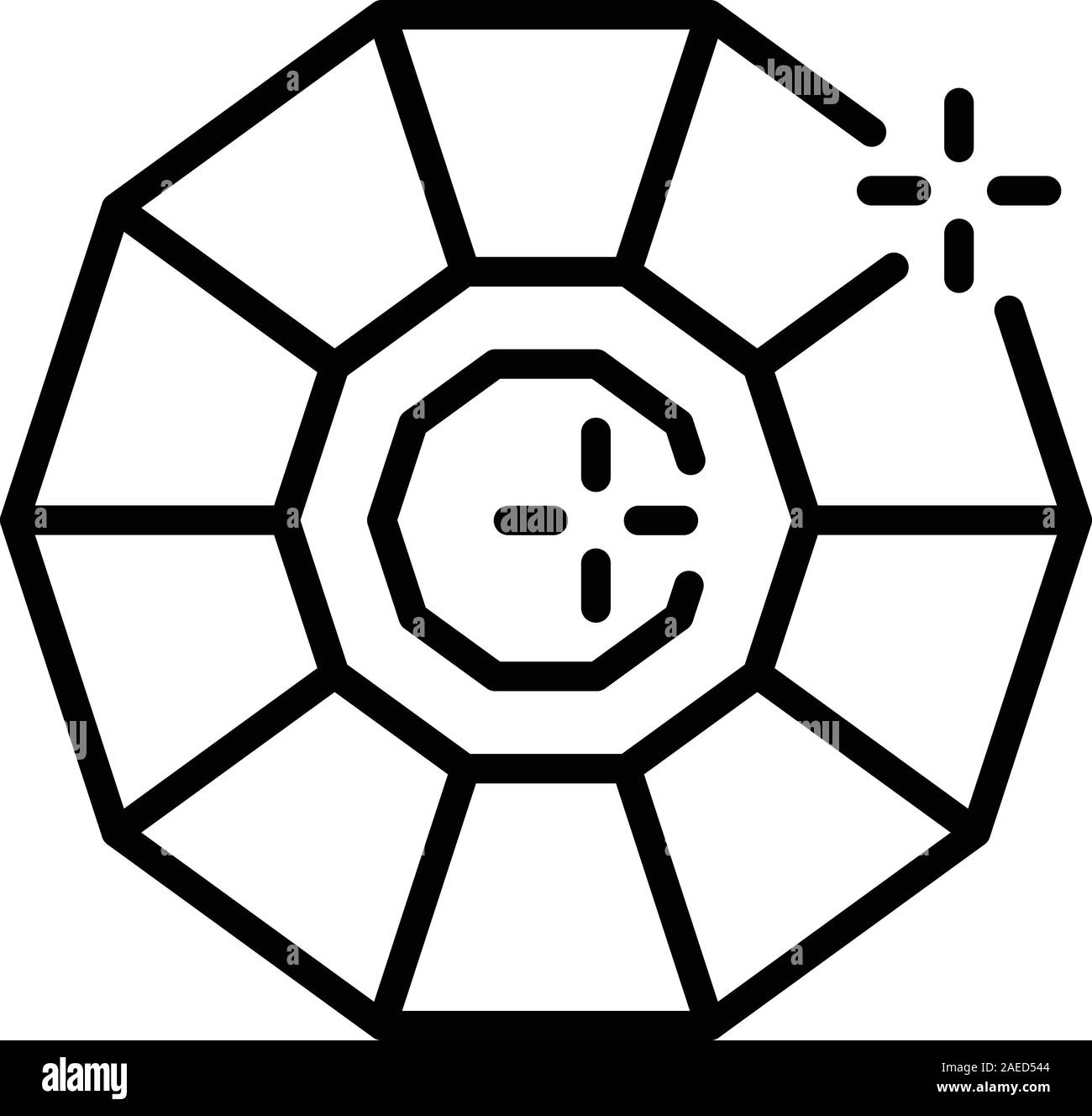 Ruby jewel icon, outline style Stock Vector Image & Art - Alamy