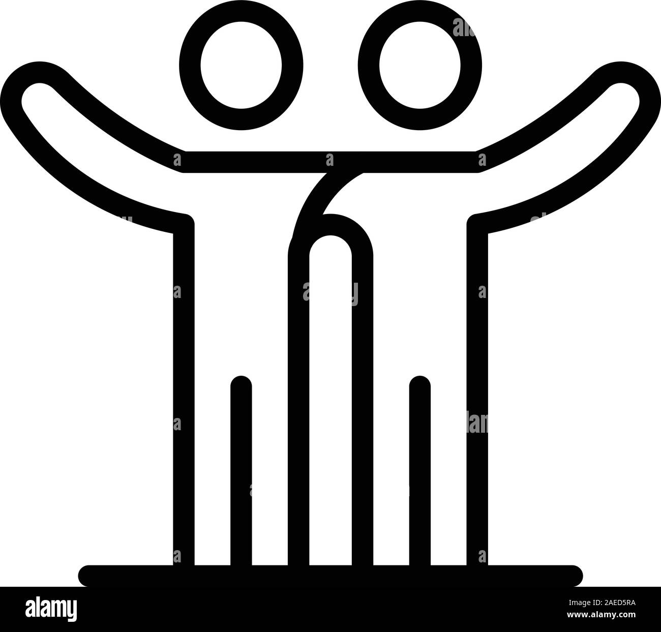 Brotherhood icon, outline style Stock Vector Image & Art - Alamy