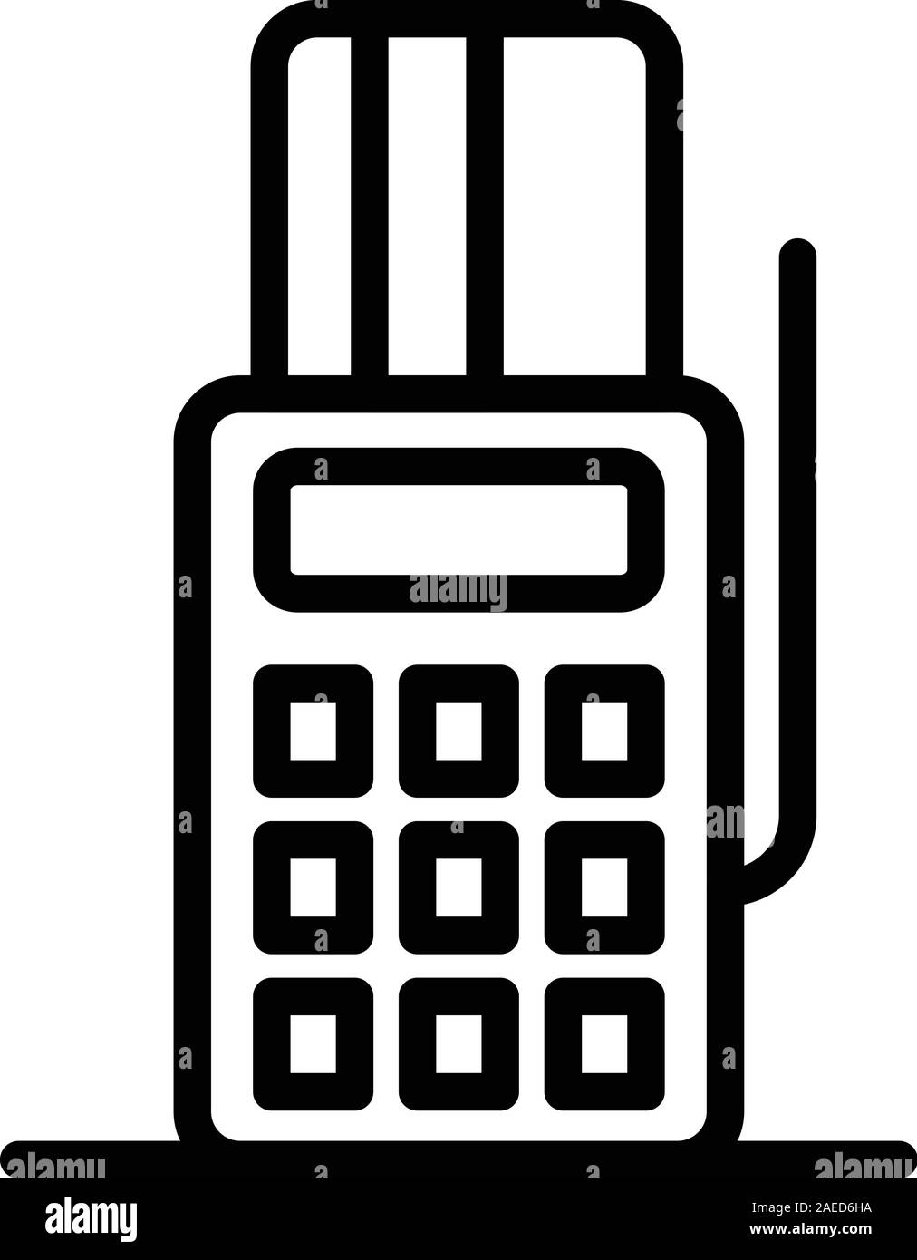 Payment terminal icon, outline style Stock Vector Image & Art - Alamy