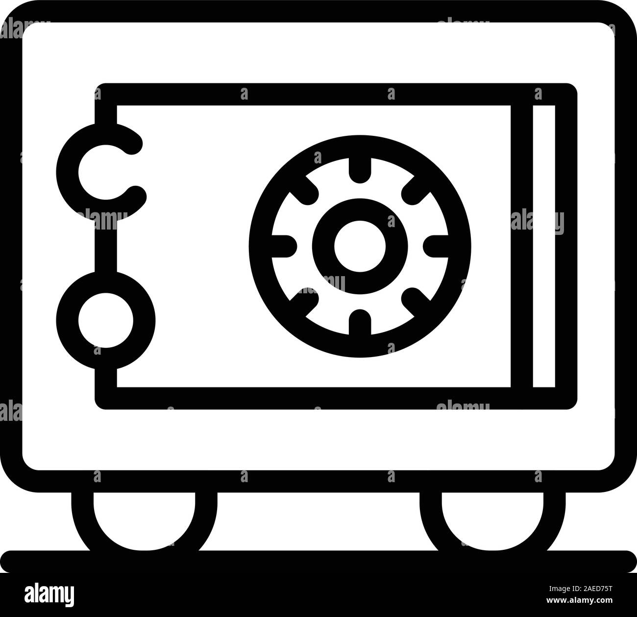 Money safe icon, outline style Stock Vector Image & Art - Alamy