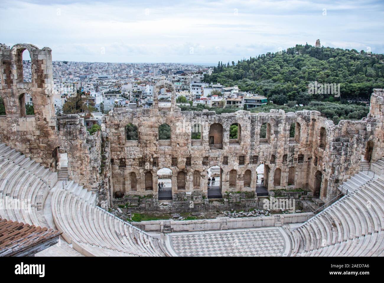 Odeon of Herodes Atticus in Athens greece. Ancient historical monument ...
