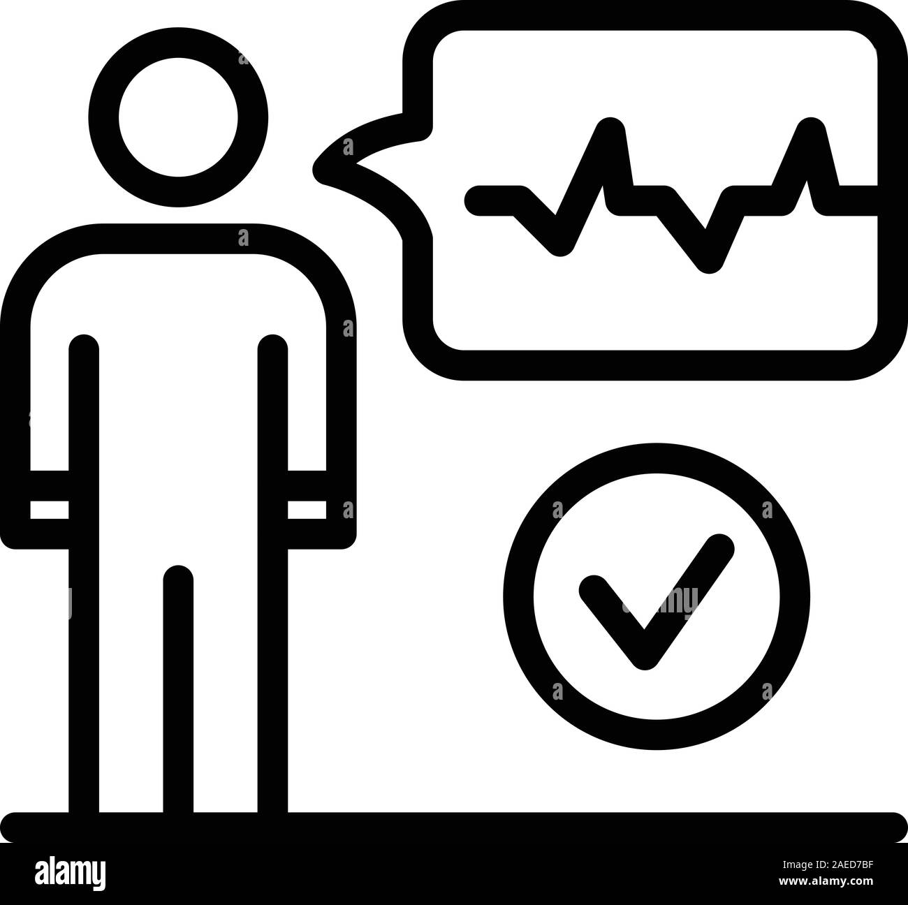 Voice authentication icon, outline style Stock Vector Image & Art - Alamy