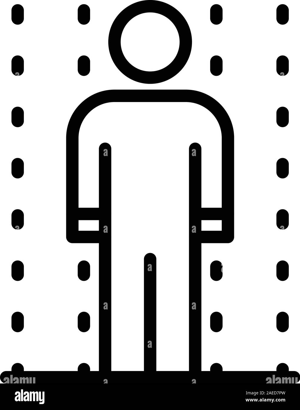 Man biometric scan icon, outline style Stock Vector Image & Art - Alamy