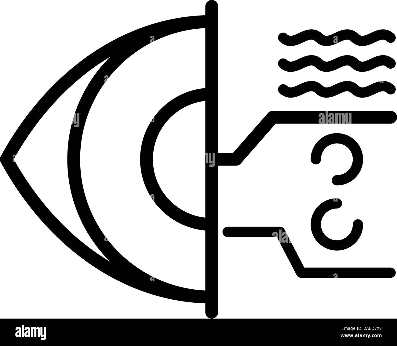 Eye security icon, outline style Stock Vector Image & Art - Alamy