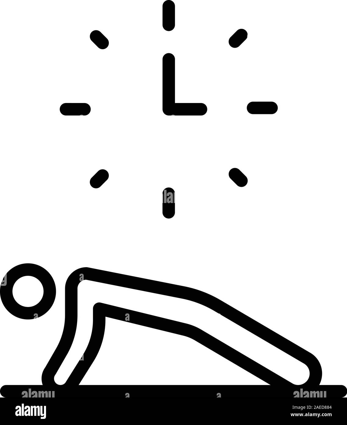 Morning exercise icon, outline style Stock Vector Image & Art - Alamy