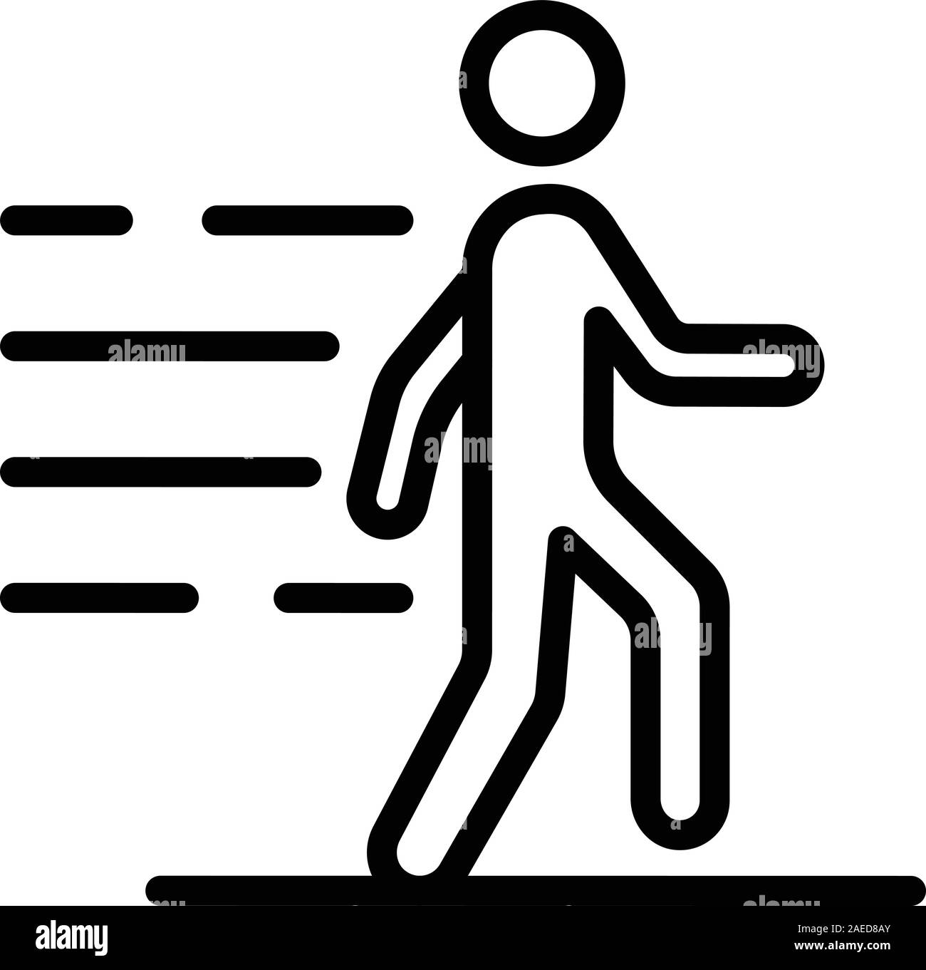 Running sport icon, outline style Stock Vector Image & Art - Alamy