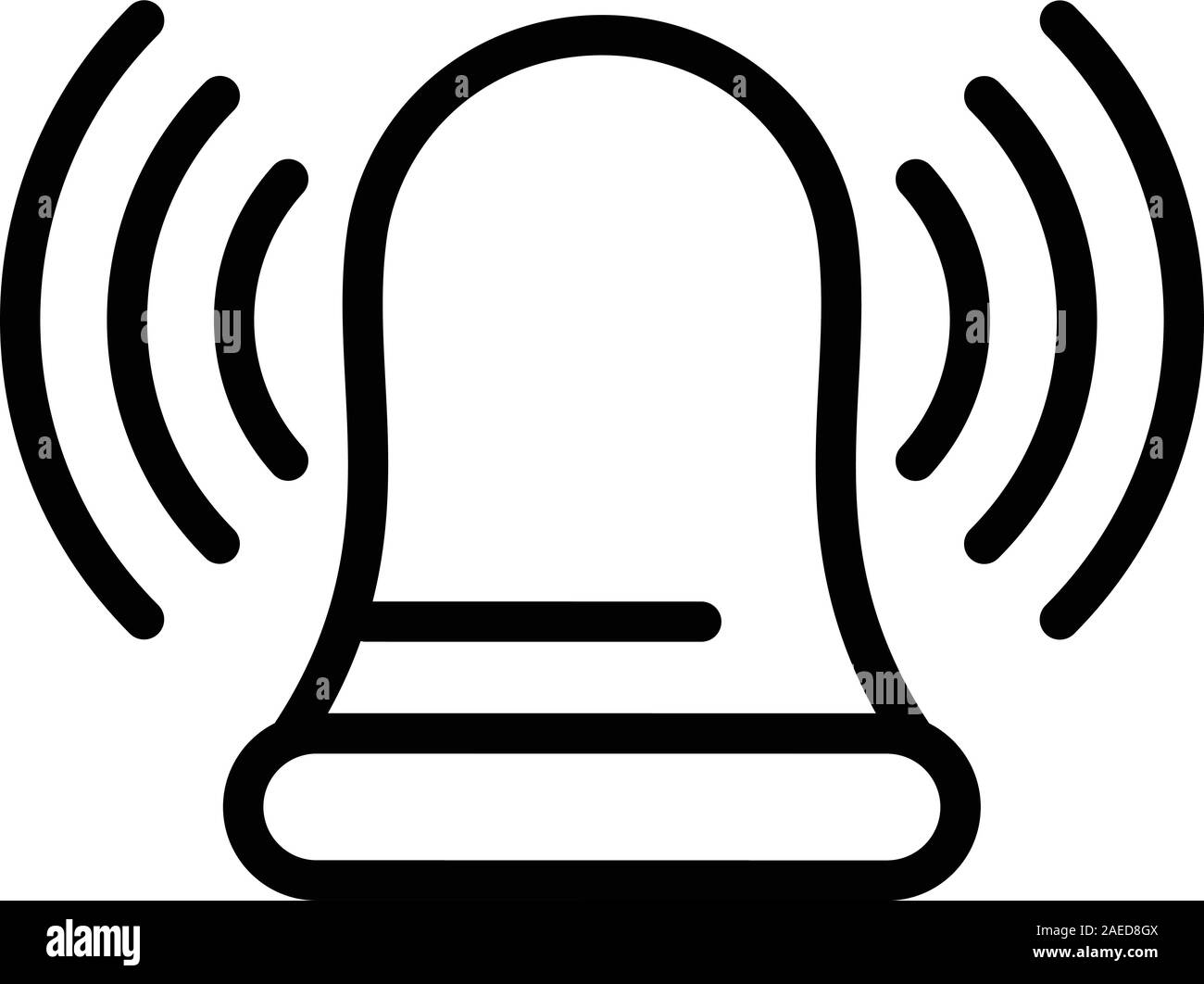 Ring bell icon, outline style Stock Vector Image & Art - Alamy