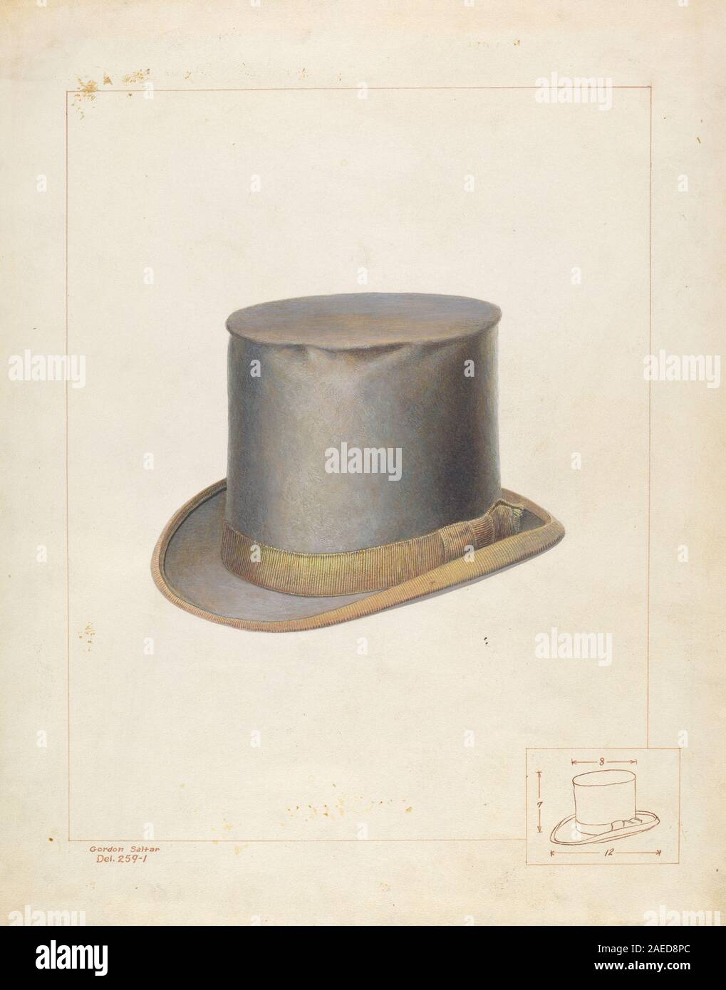 Gordon Saltar, High Beaver Hat, c 1937 High Beaver Hat; c. 1937 Stock ...