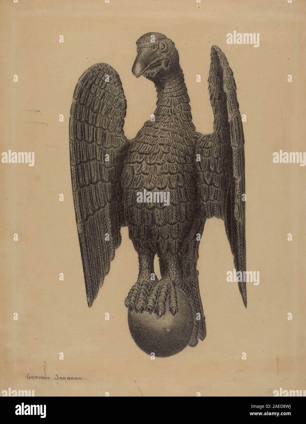 Gordon Sanborn, Eagle Figure, c 1937 Eagle Figure; c. 1937 Stock Photo ...