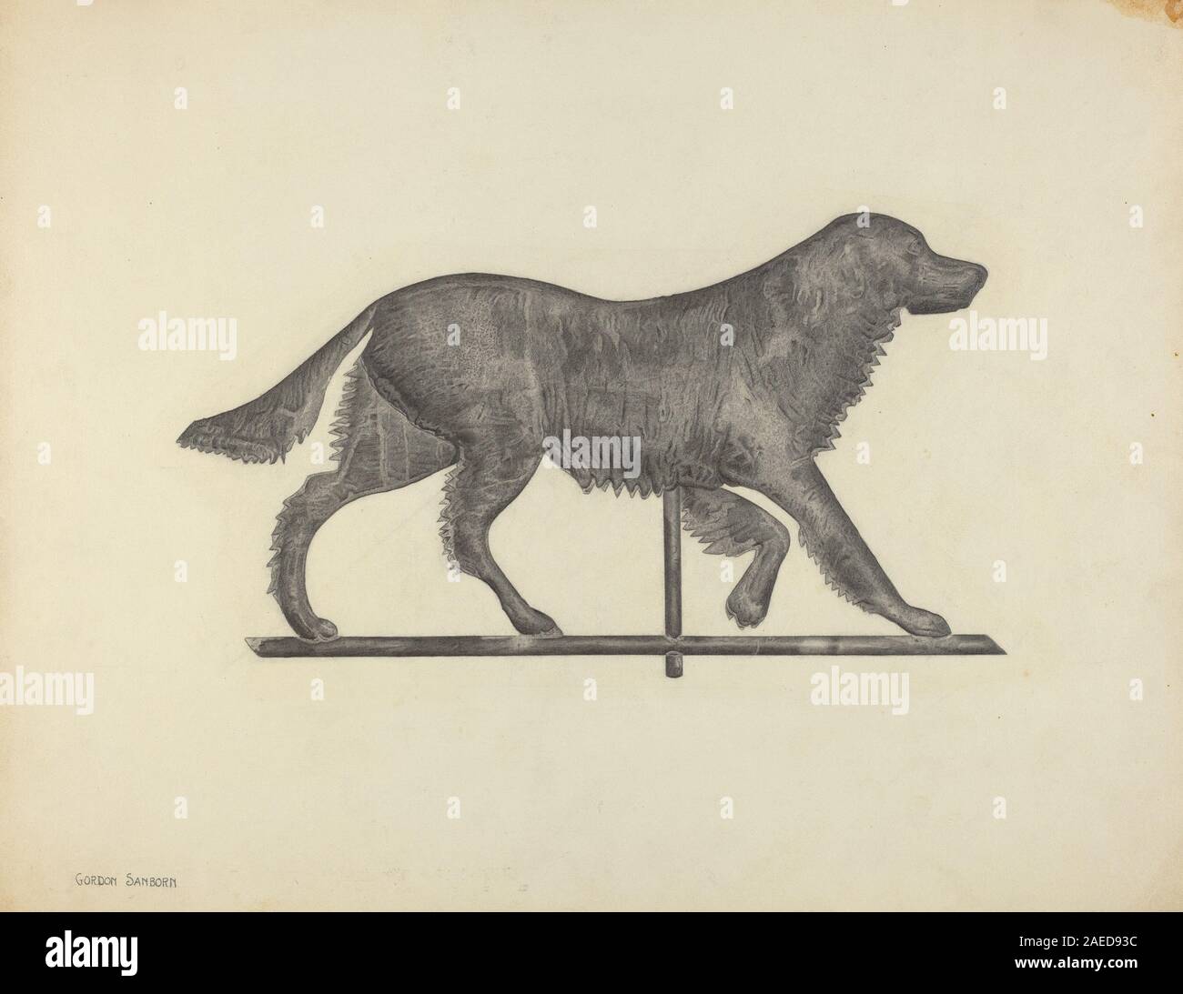 Gordon Sanborn, Weather Vane - Setter Dog, c 1938 Weather Vane - Setter ...