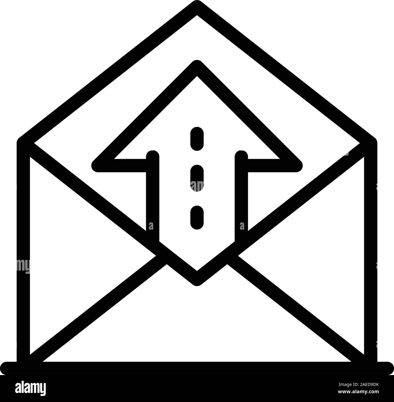 Email letter icon, outline style Stock Vector Image & Art - Alamy