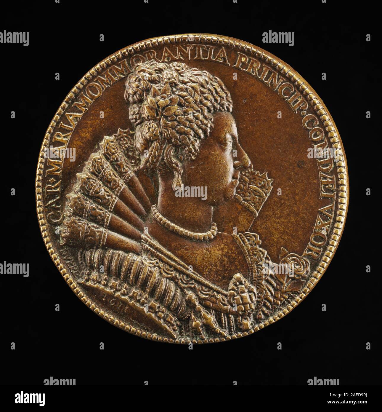 A reverse medal by Guillaume Dupré depicting Charlotte-Marie de ...