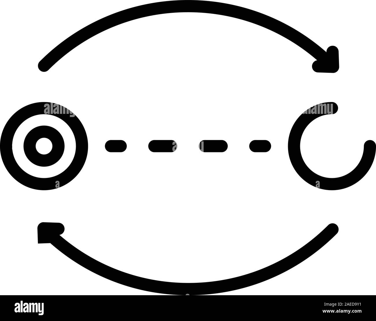 Point relocation icon, outline style Stock Vector Image & Art - Alamy