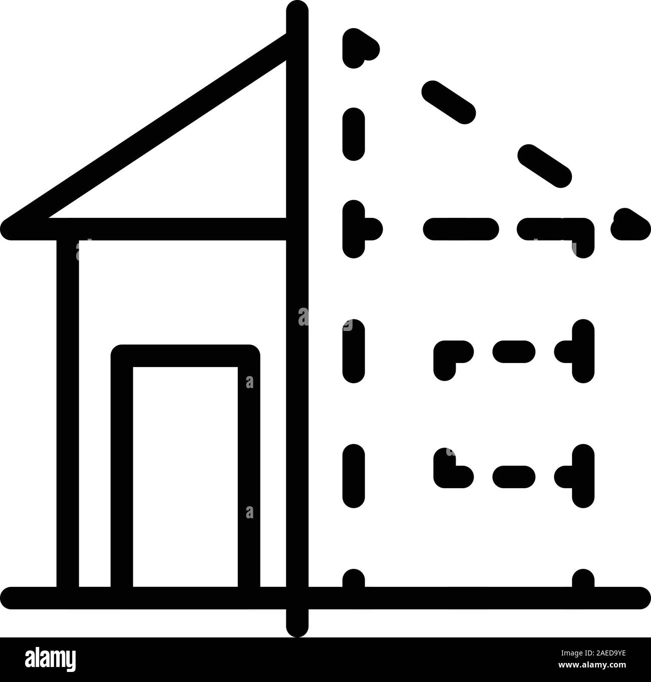 House reconstruction icon, outline style Stock Vector Image & Art - Alamy