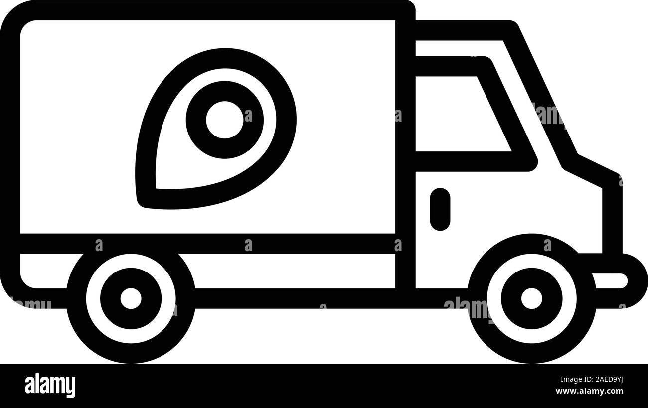Truck relocation icon, outline style Stock Vector Image & Art - Alamy