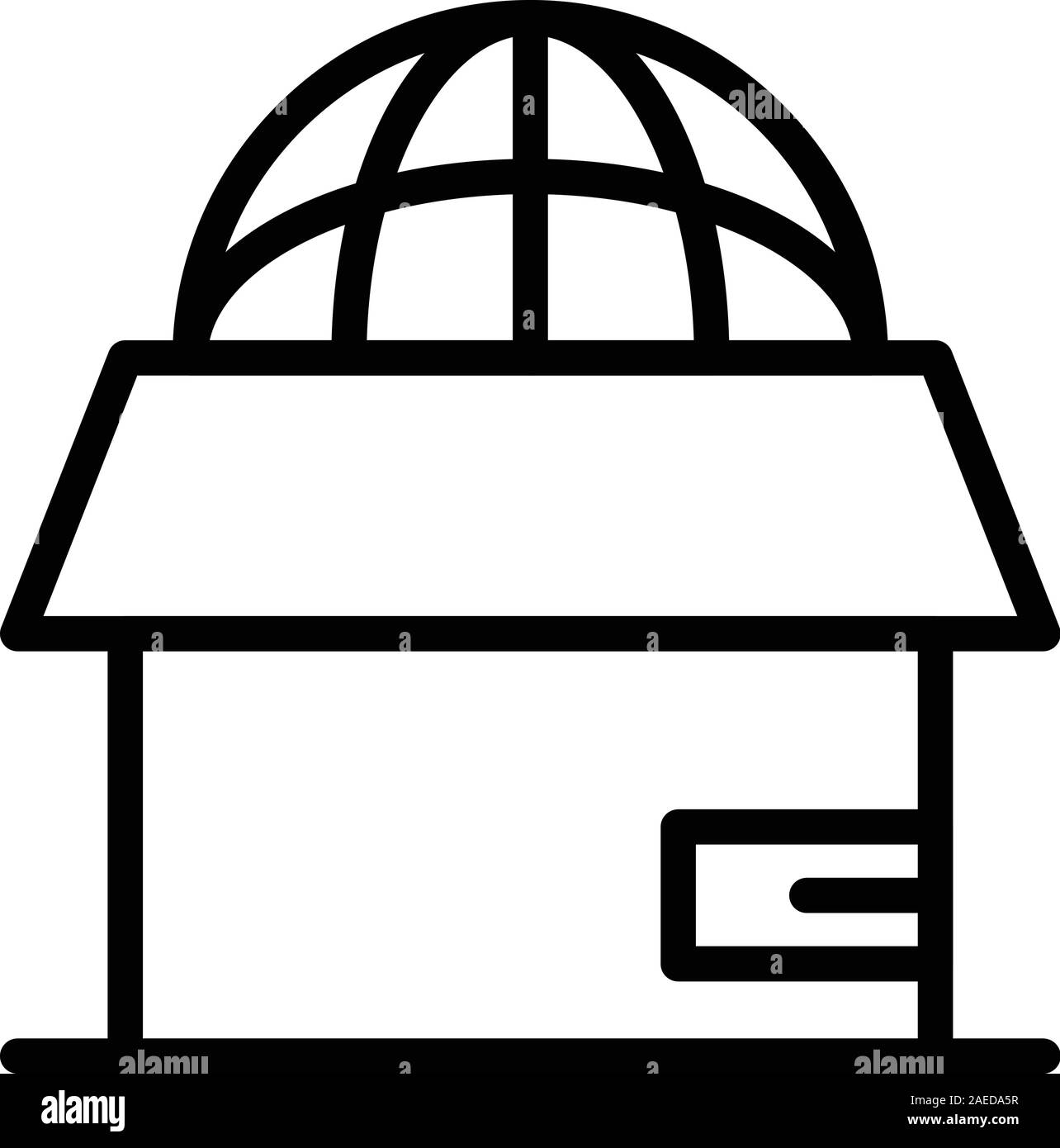 Global box relocation icon, outline style Stock Vector Image & Art - Alamy