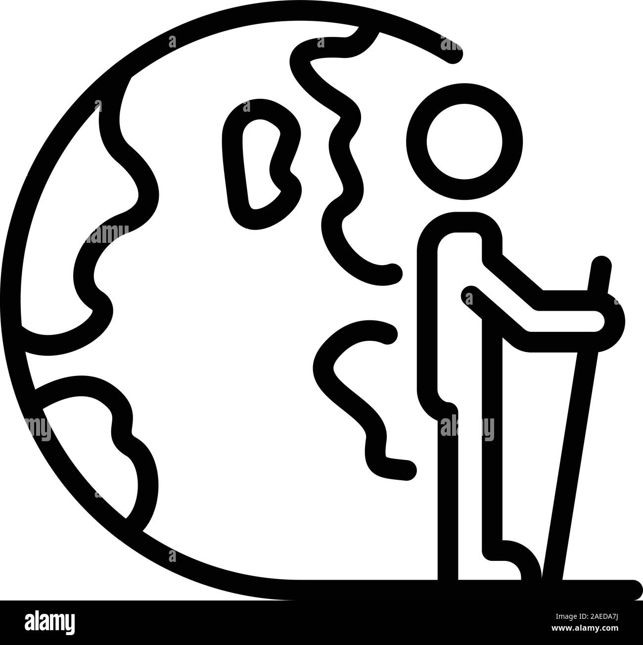 Stickman walking Cut Out Stock Images & Pictures - Alamy