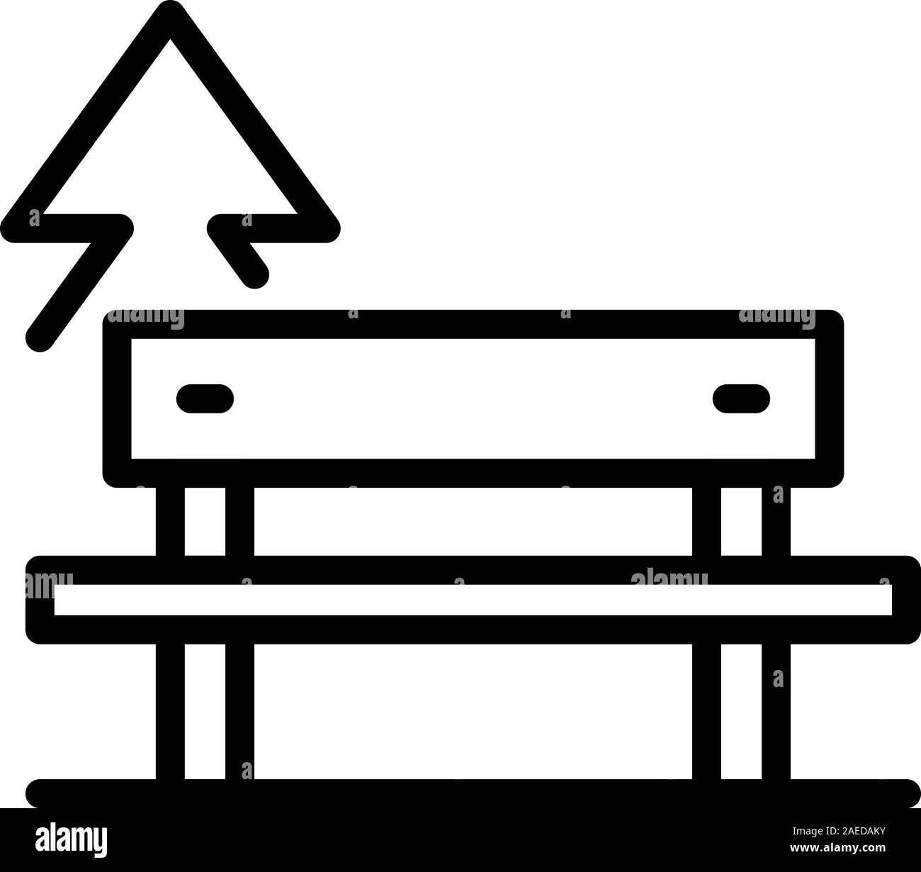 Street bench icon, outline style Stock Vector Image & Art - Alamy