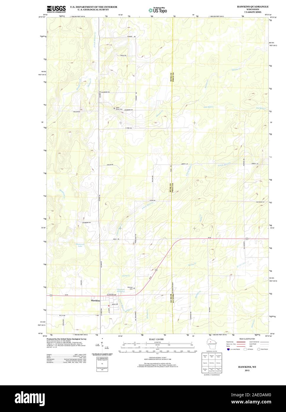 Map of hawkins Cut Out Stock Images & Pictures - Alamy