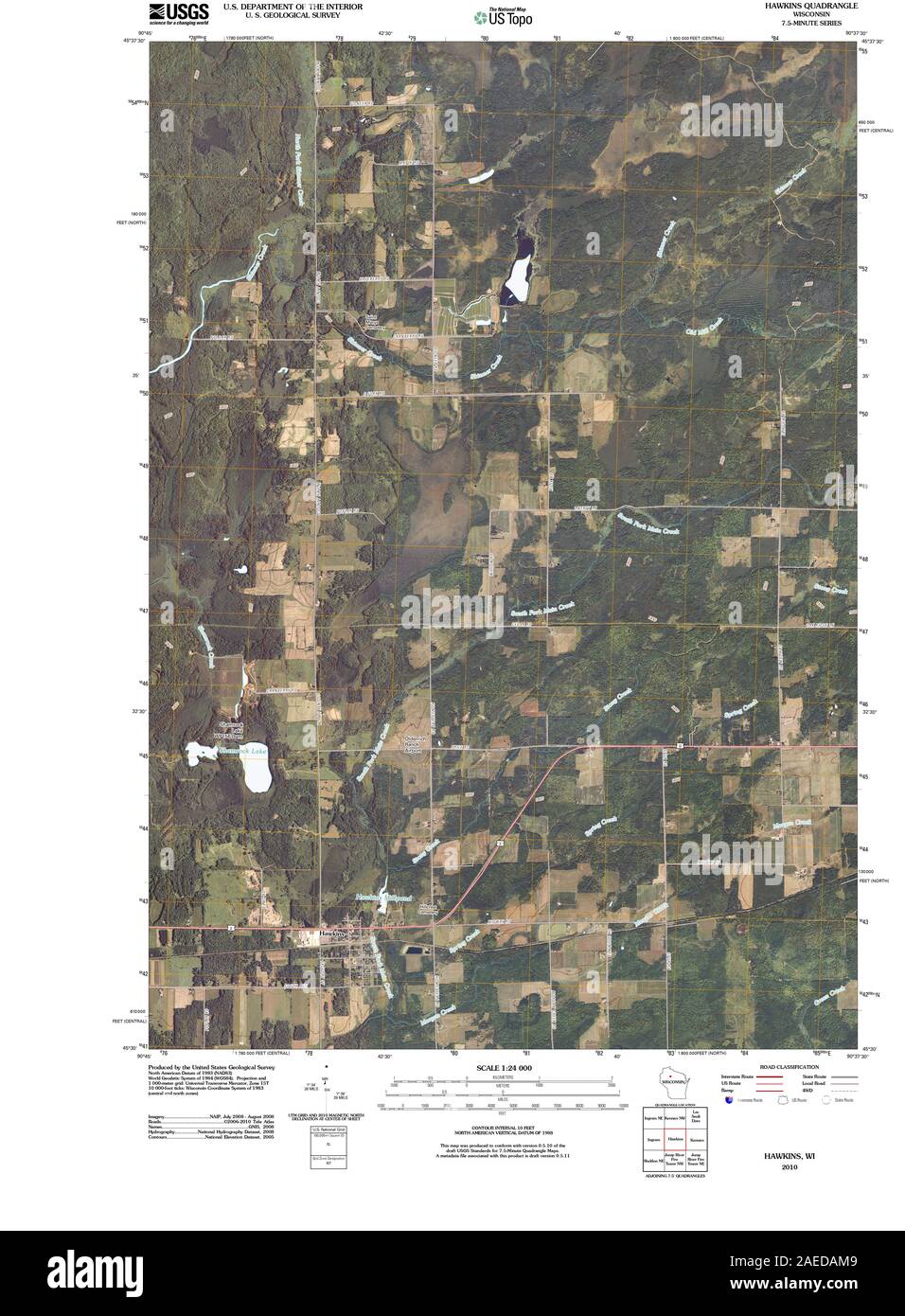Map of hawkins Cut Out Stock Images & Pictures - Alamy