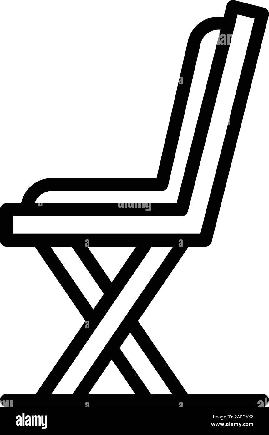 Street bench side view icon, outline style Stock Vector Image & Art - Alamy