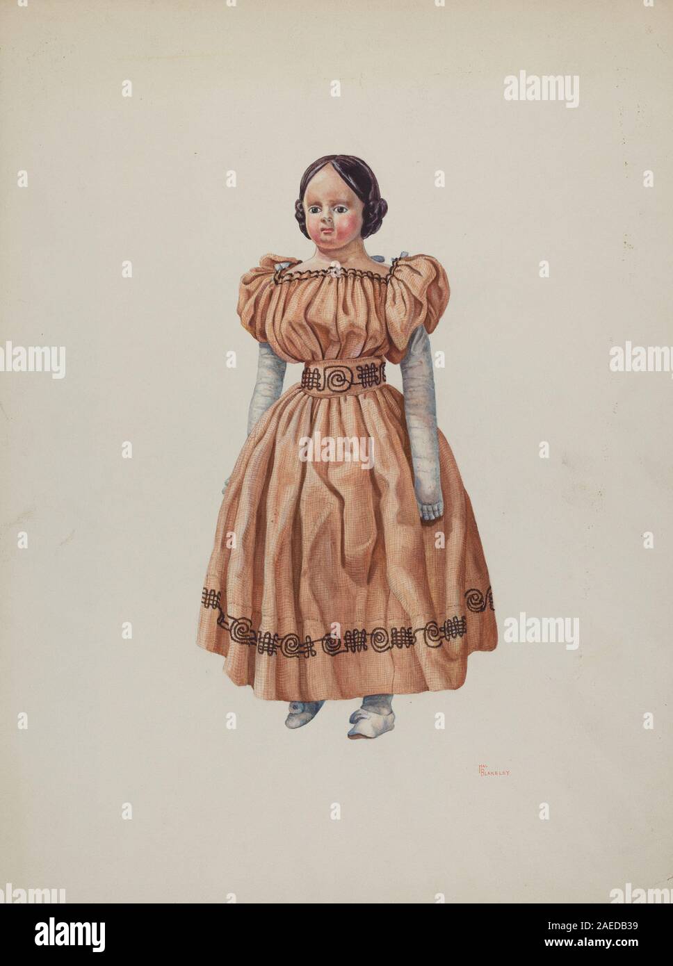 Hal Blakeley, Doll - Rachel, c 1941 Doll - Rachel; circa 1941 date ...