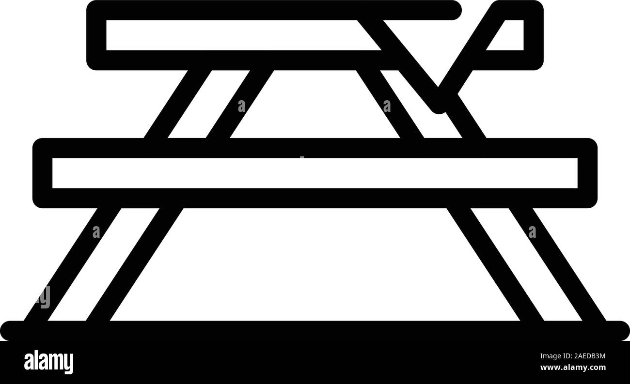 Camping table icon, outline style Stock Vector Image & Art - Alamy